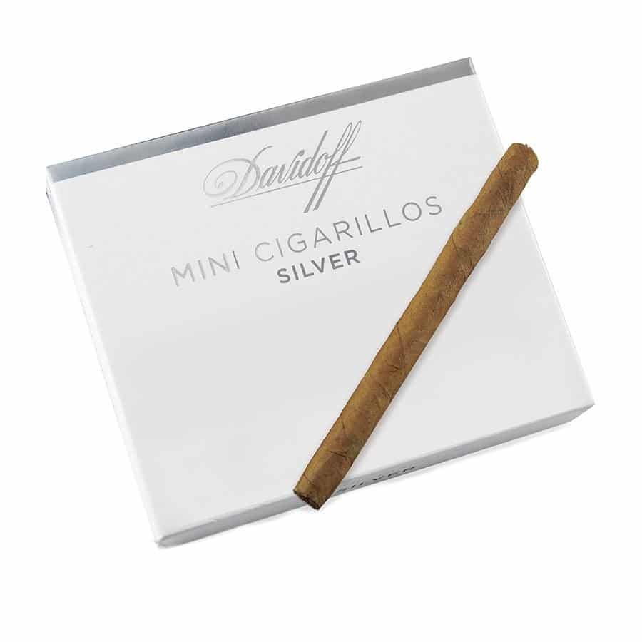 Davidoff Minis Mini Cigarillos Silver (3.5" x 20) - Box of 50 - NH Cigars